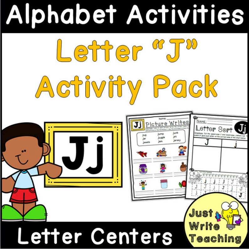 Letter J Practice Games and Activity Pack - Etsy