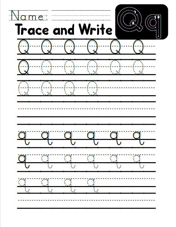 Letter Q Practice Games and Activity Pack - Etsy