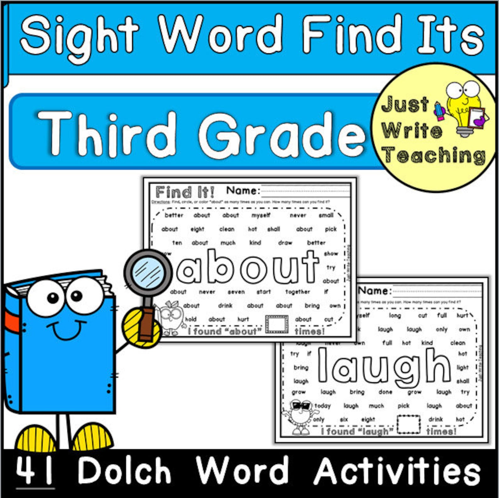 Dolch Third Grade Sight Word Find It Activities - Etsy