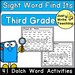 Dolch Third Grade Sight Word Find It Activities - Etsy