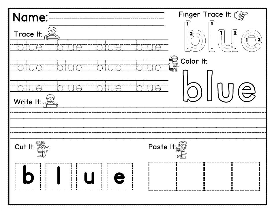 Pre-primer Sight Word Tracers - Etsy