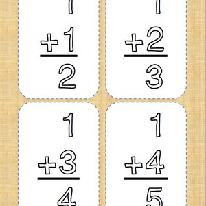 Addition Flash Cards - Elementary Math - Distance Learning - Etsy