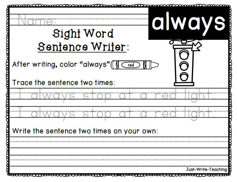 Sight Word Fluency Builders Dolch Second Grade | Etsy