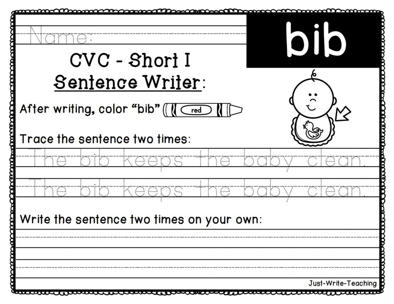 Reading Fluency Builders - CVC Short I - Etsy