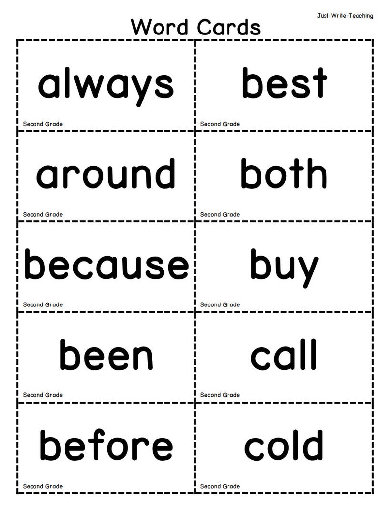 Connect 5 Sight Words Game - BUNDLE - Etsy