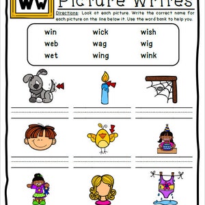 Letter W Practice Games and Activity Pack - Etsy