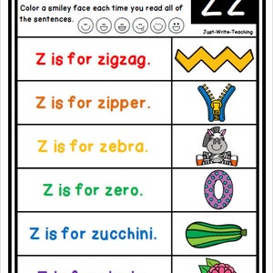 Letter Z Practice Games and Activity Pack - Etsy