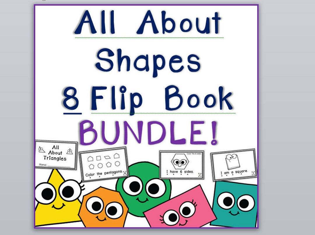 2D Shapes Flip Book Bundle - Etsy