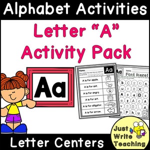 Letter A Practice Games and Activity Pack - Etsy