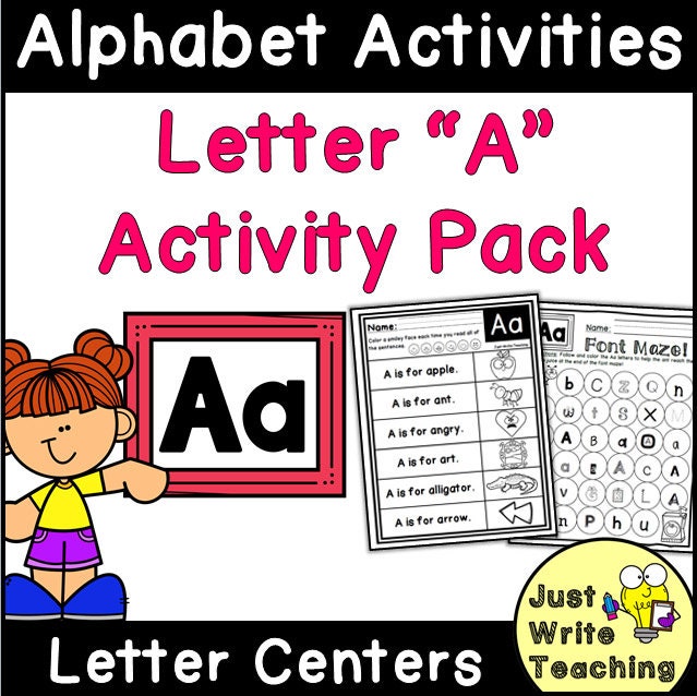 Letter A Practice Games and Activity Pack - Etsy