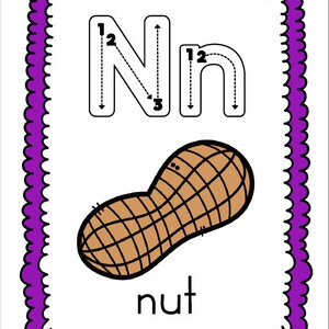 Letter Formation Anchor Charts - Alphabet Activities - A to Z (26 ...