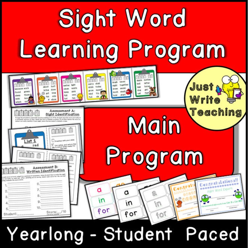 Dolch Sight Word Learning MEGA Bundle Full Year Program | Etsy