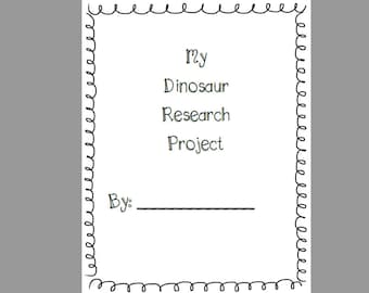 Animal Research Project Book Template week-long Distance | Etsy