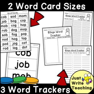 Phonics Word Bingo - CVC Short O - Etsy