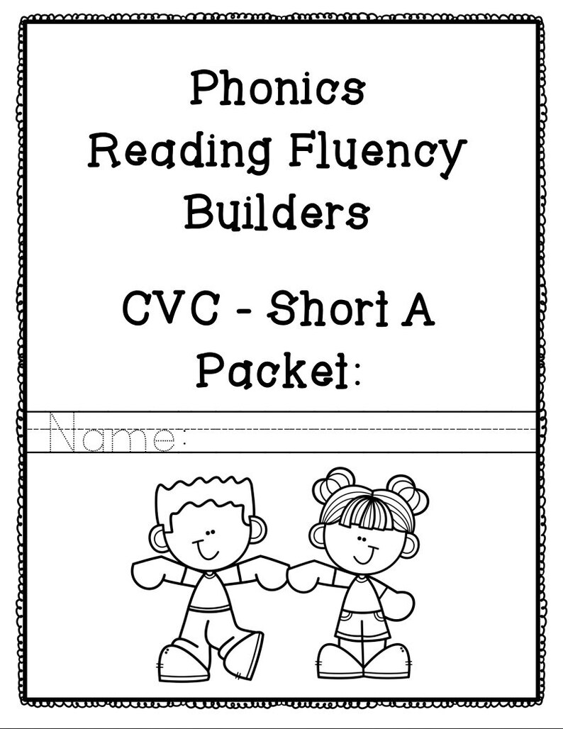 Reading Fluency Builders - CVC Short A - Etsy
