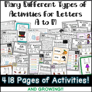 Phonics Letter of the Week Growing MEGA Bundle - A to M - Etsy