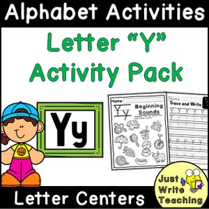 Letter Y Practice Games and Activity Pack - Etsy