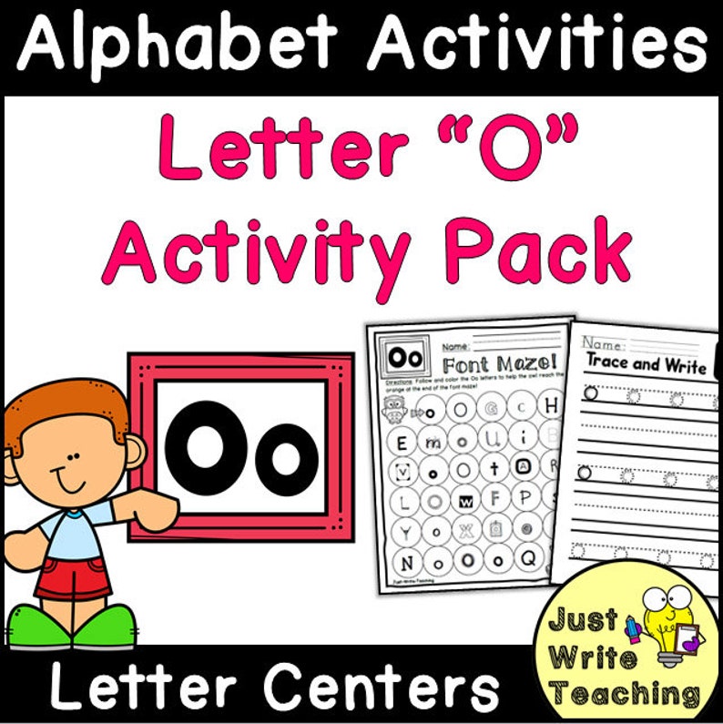 Letter O Practice Games and Activity Pack - Etsy