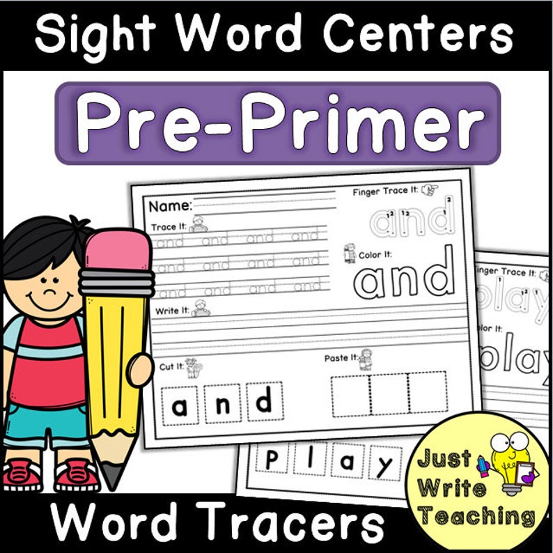 Dolch Sight Word Tracers BUNDLE - Etsy