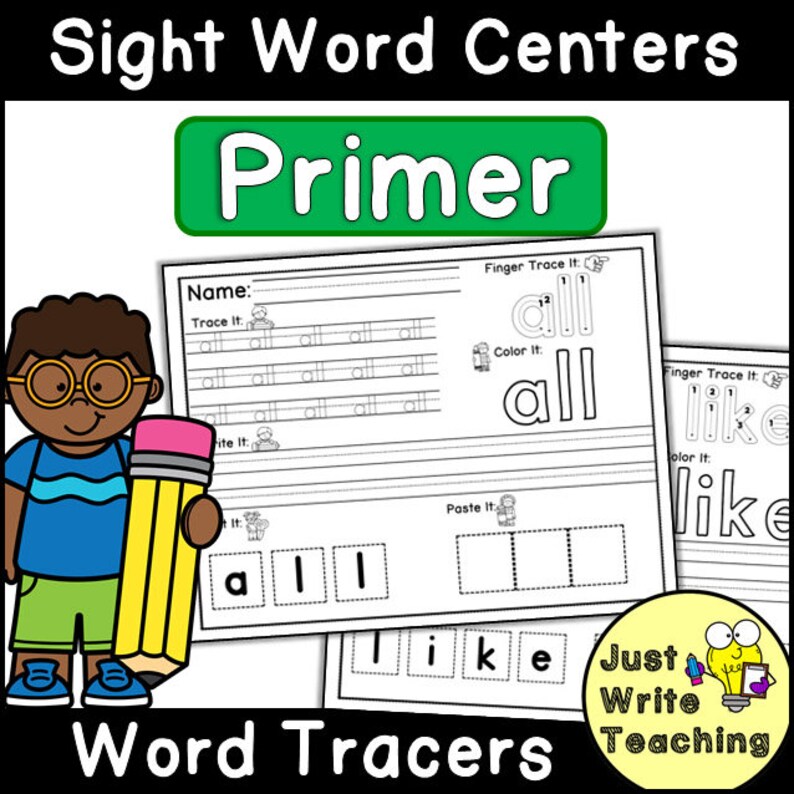 Dolch Sight Word Tracers BUNDLE - Etsy