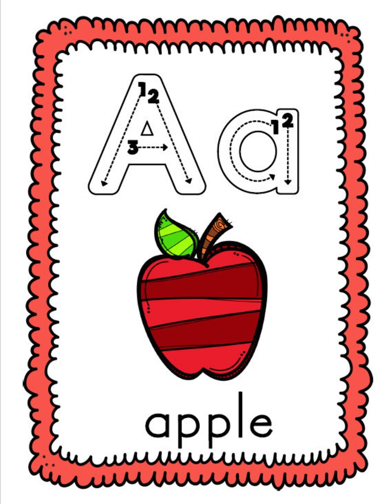 Letter Formation Anchor Charts - Alphabet Activities - A to Z (26 ...