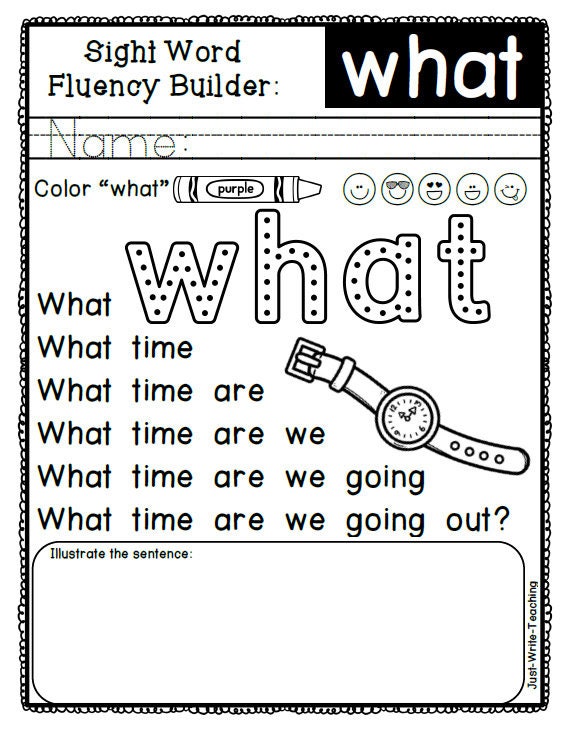 Sight Word Fluency Builders (dolch Primer) - Etsy