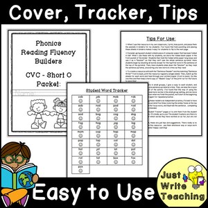 Reading Fluency Builders - CVC Short O - Etsy