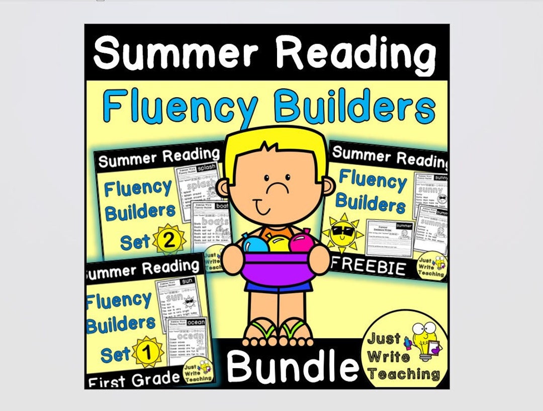 First Grade Summer Reading Fluency Builders Bundle - Etsy