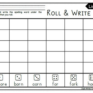 First Grade Spelling Curriculum - Back to School - Etsy