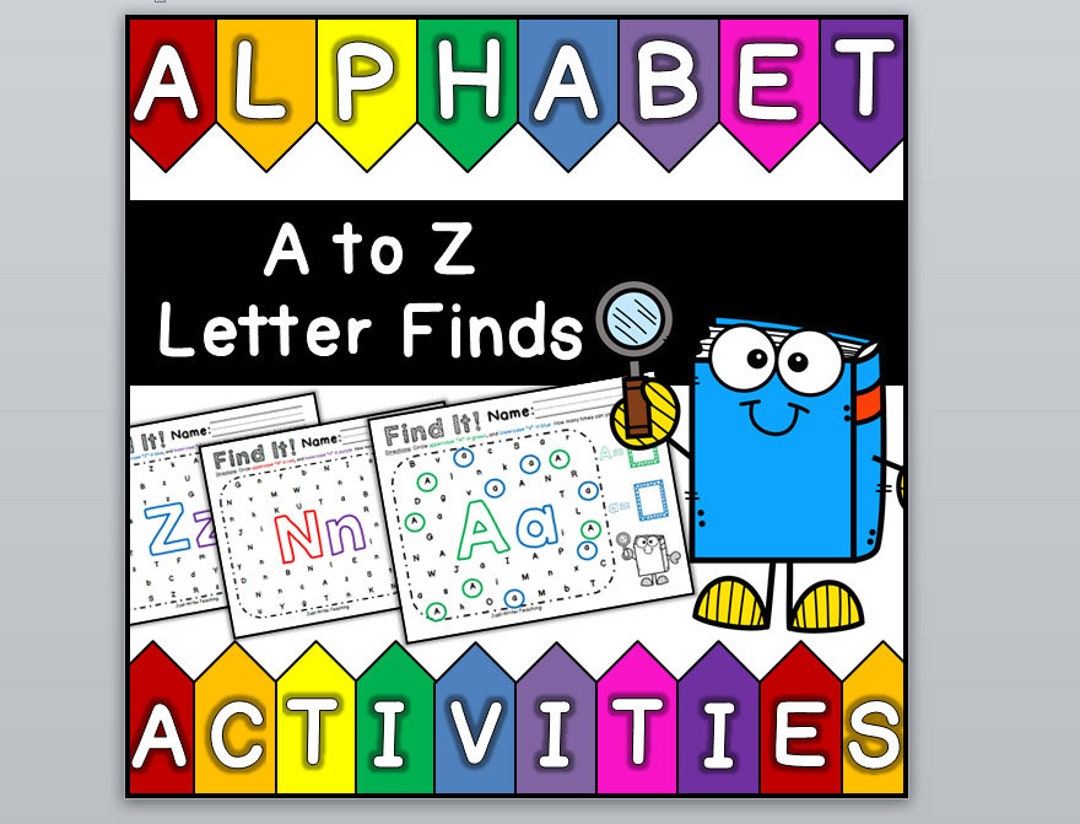 Letter Finds - Alphabet Activities - A to Z Practice (52 Activities ...