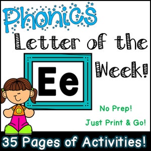 Phonics Letter of the Week Growing MEGA Bundle - A to M - Etsy