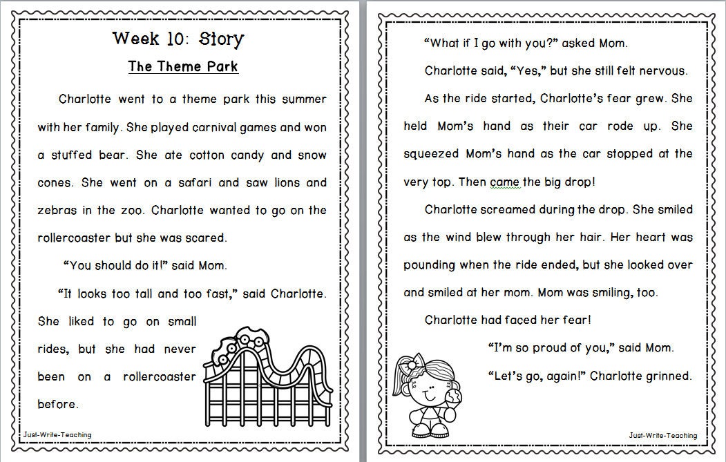 Rising Second Grade Summer Reading Packet (first Grade Review) - Etsy