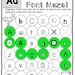 Letter Font Mazes - Alphabet Activities - A to Z Practice (26 Sheets ...