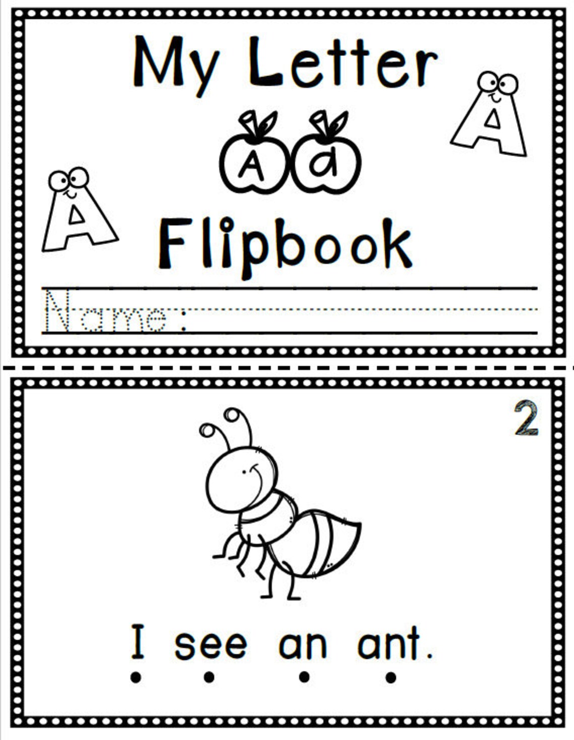 Letter Flipbooks - Alphabet Activities - A to Z (52 Flip Books) - Etsy