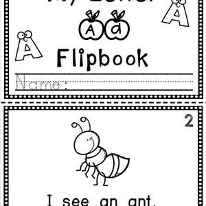 Letter Flipbooks - Alphabet Activities - A to Z (52 Flip Books) - Etsy