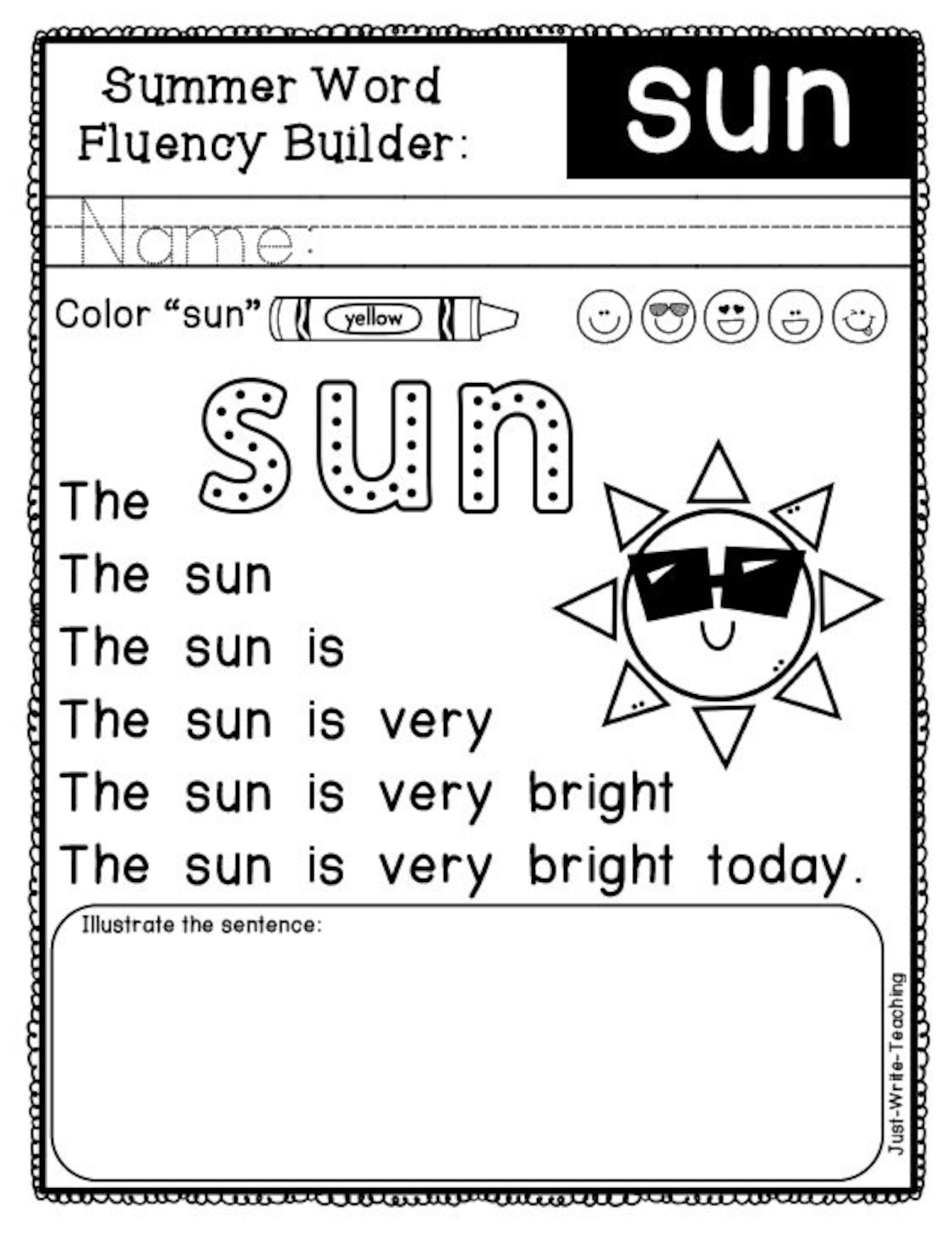 First Grade Summer Reading Fluency Builders Set 1 - Etsy