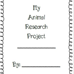 Animal Research Project Book Template (week-long) ~ Distance Learning ...