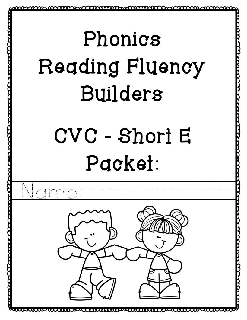 Reading Fluency Builders - CVC Short E - Etsy