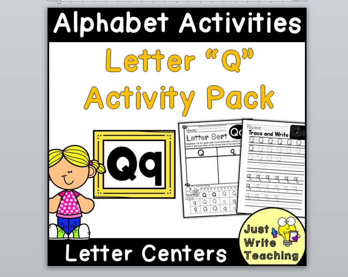 Letter Q Practice Games and Activity Pack - Etsy
