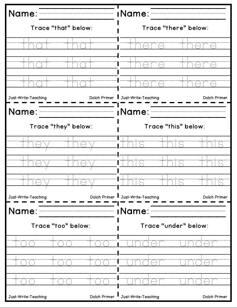 Dolch Primer Sight Word Task Cards - Etsy