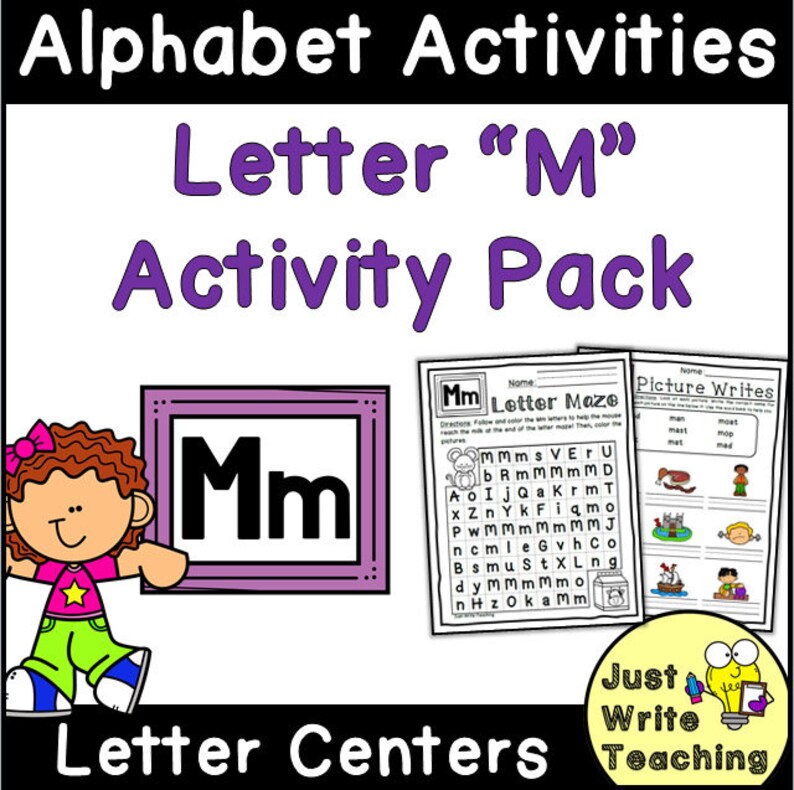 Letter M Practice Games and Activity Pack - Etsy