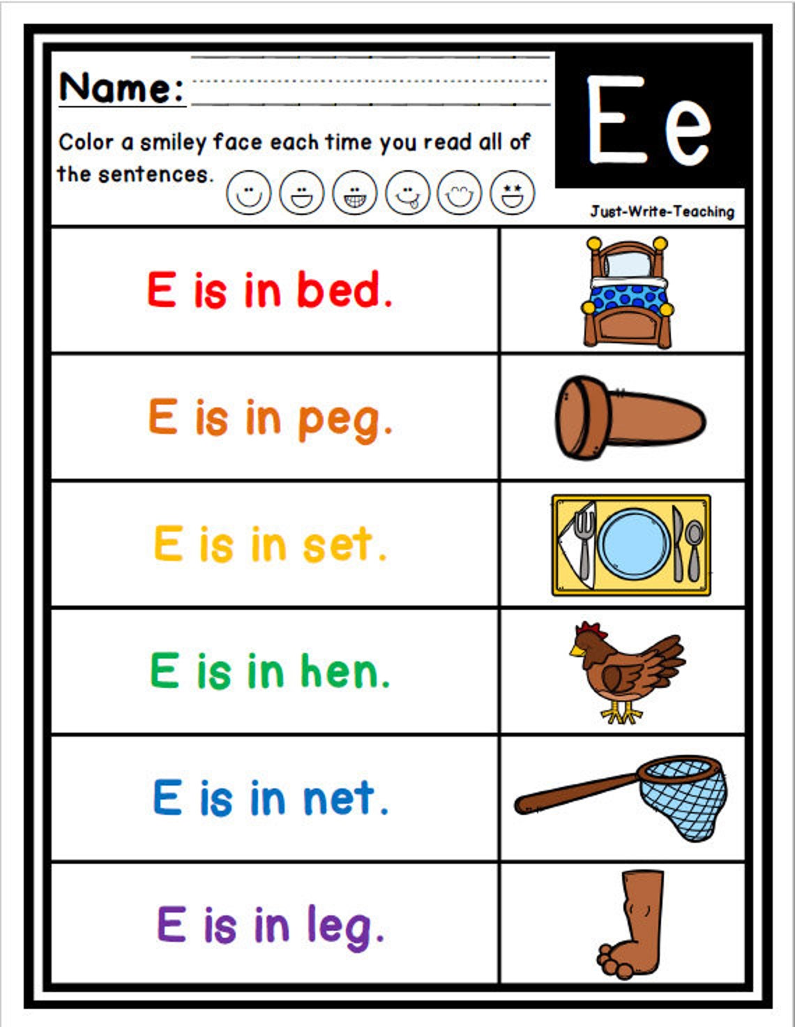 Letter E Practice Games and Activity Pack - Etsy