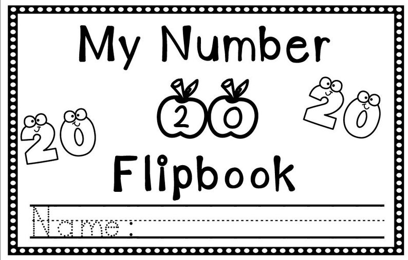 Differentiated Number Flip Books flipbooks 1 to 20 - Etsy