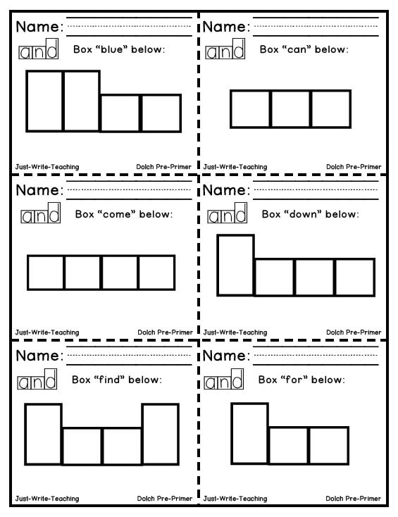 Dolch Sight Word Centers - Task Cards BUNDLE - Etsy