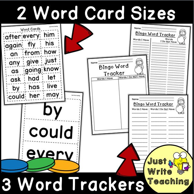 Sight Word Bingo - Dolch First Grade - Etsy