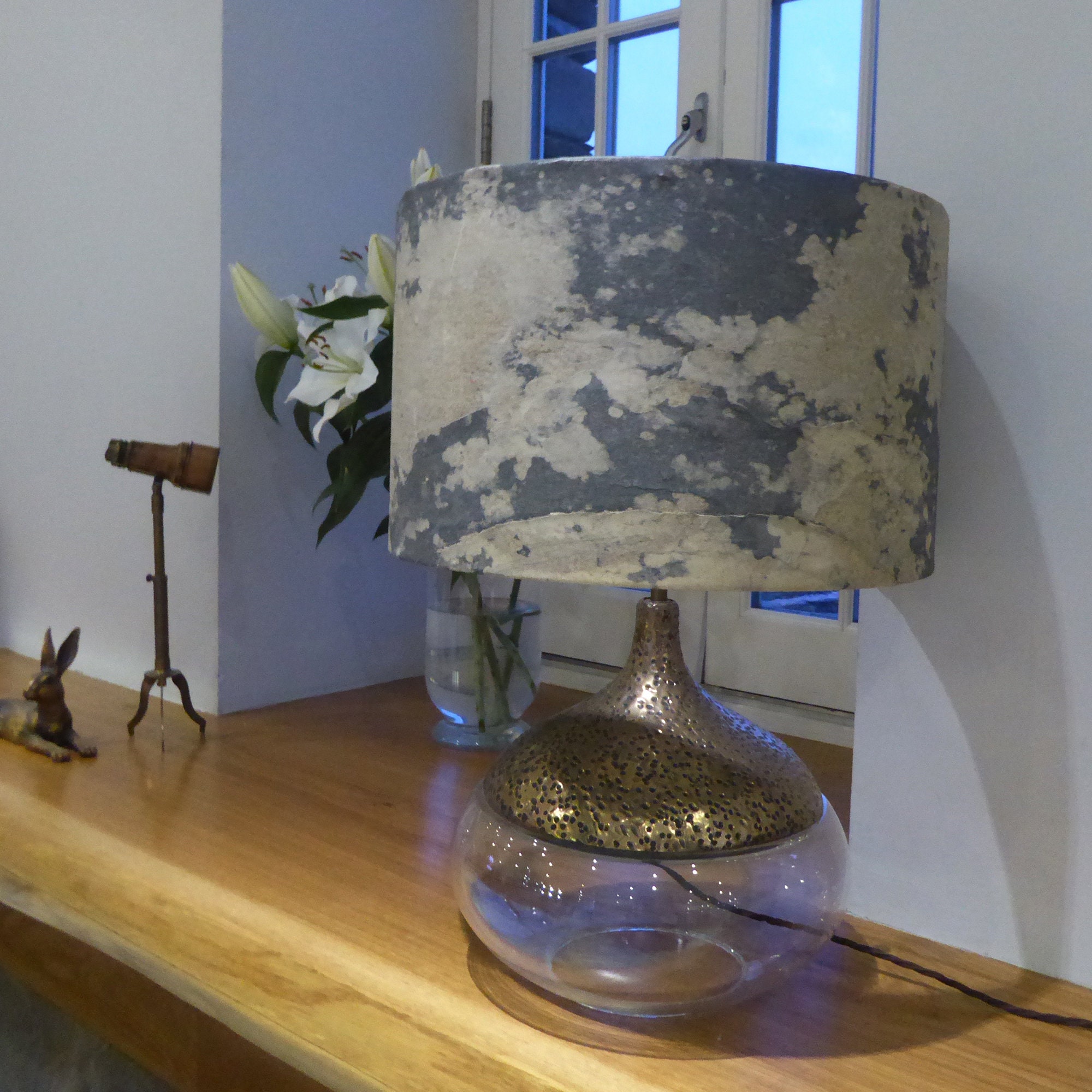 Autumn Rustic Stone Veneer Translucent Lampshade - Etsy