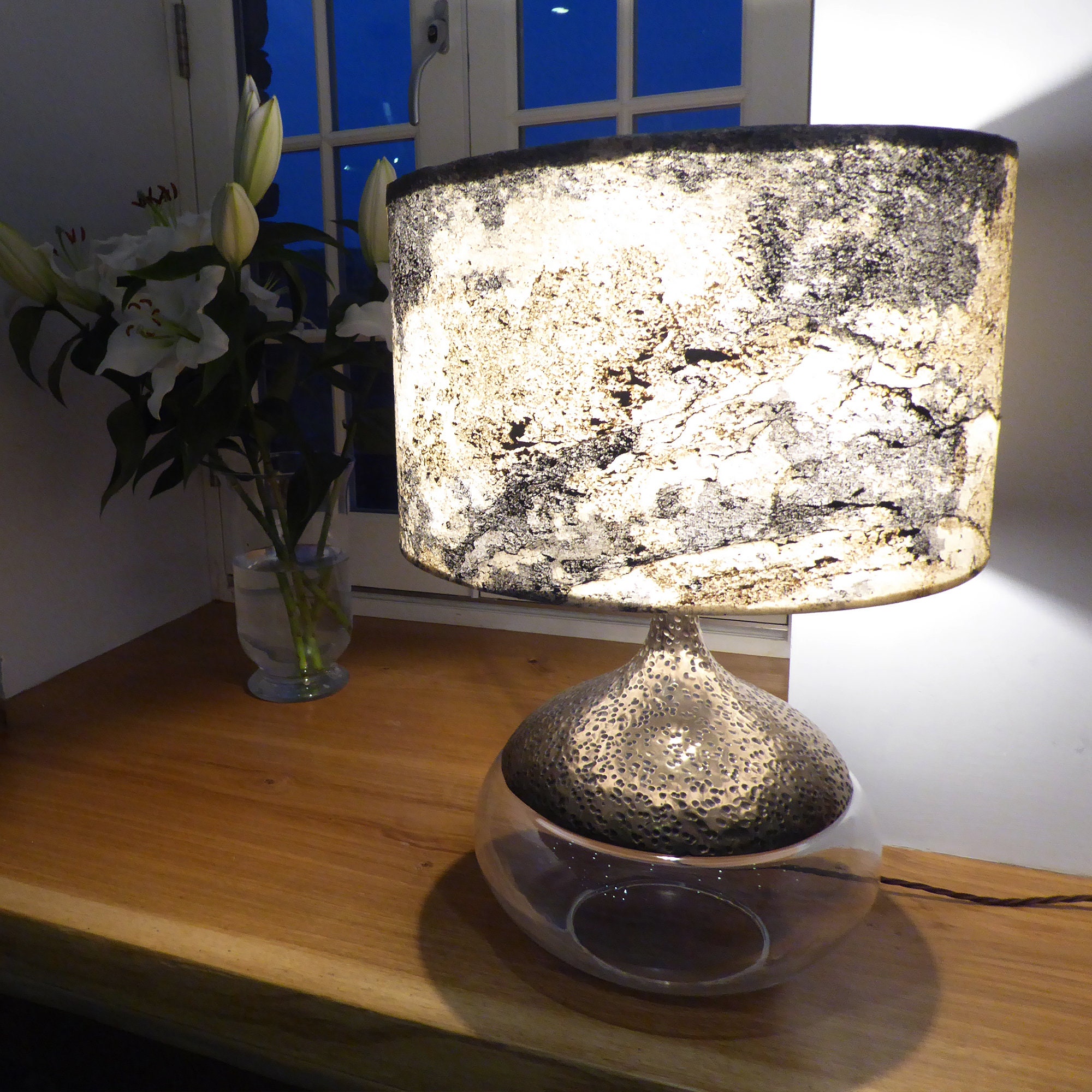 Autumn Rustic Stone Veneer Translucent Lampshade - Etsy