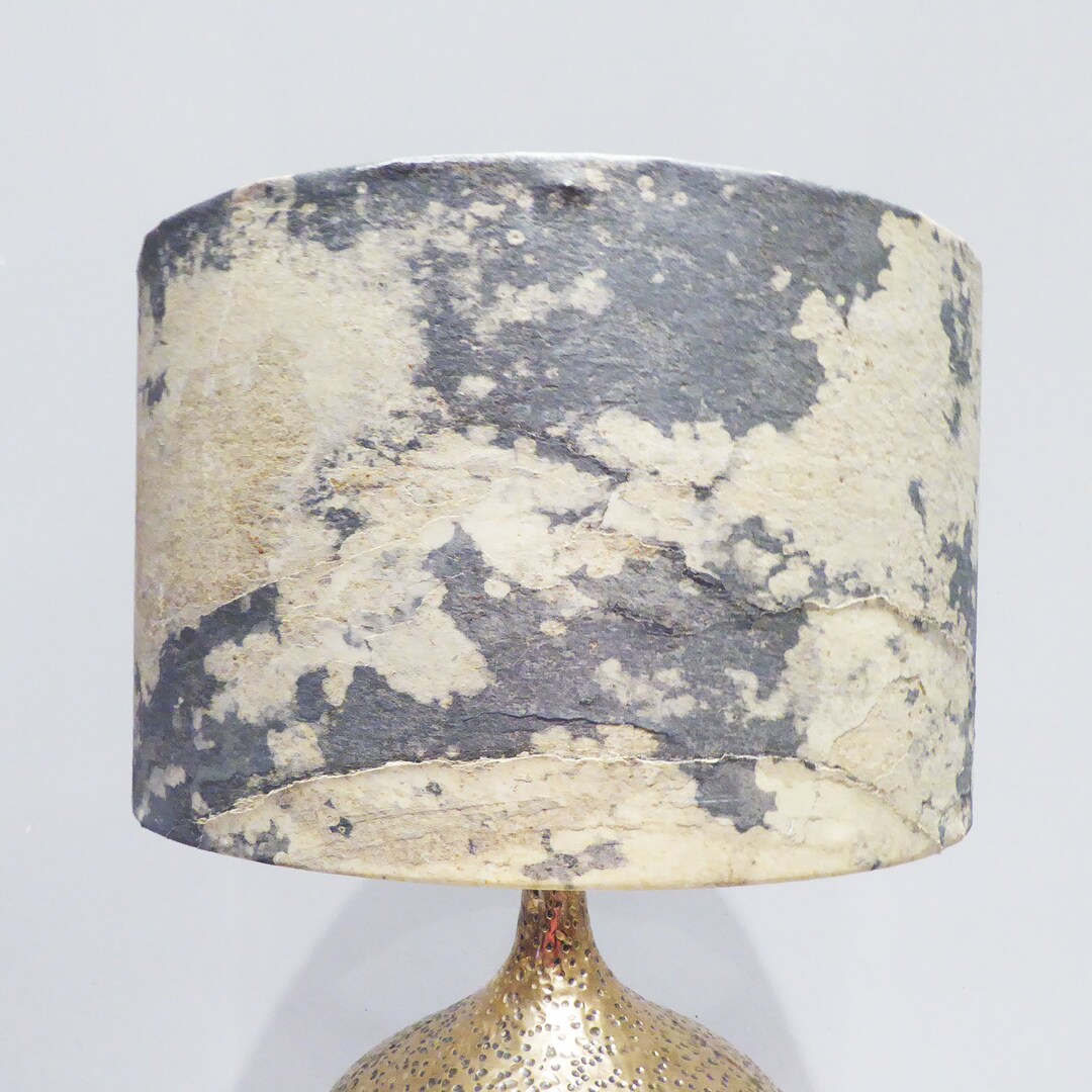Autumn Rustic Stone Veneer Translucent Lampshade - Etsy.de