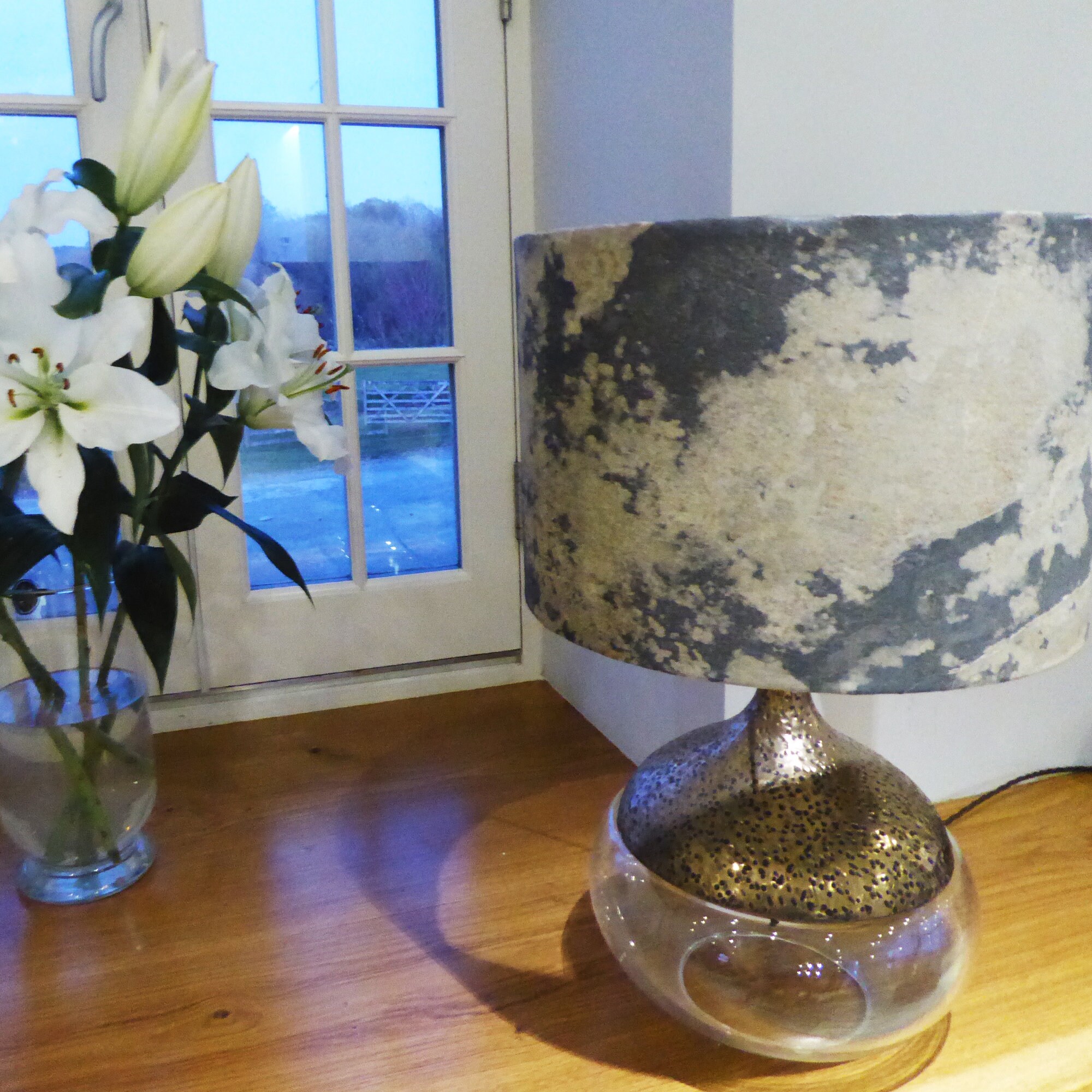 Autumn Rustic Stone Veneer Translucent Lampshade | Etsy