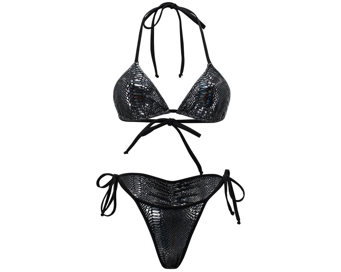 Siren | Black Python Bikini Set - Etsy